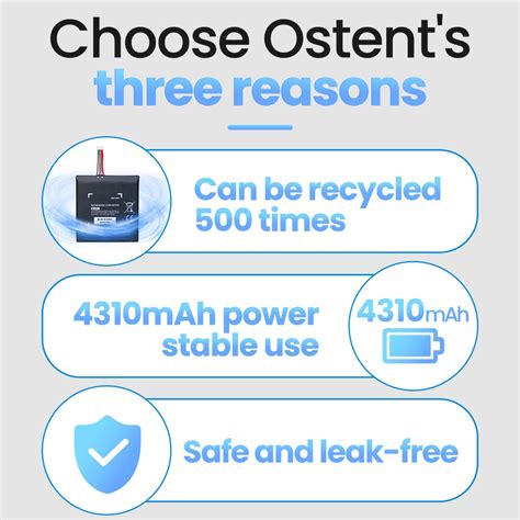Ostent 37v 4310mah Rechargeable Battery Pack Repl Vicedeal