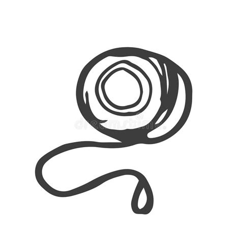 Dibujo A Mano Dibujos Animados De Doodle Yo Yo Ilustración Del Vector Ilustración De Mano