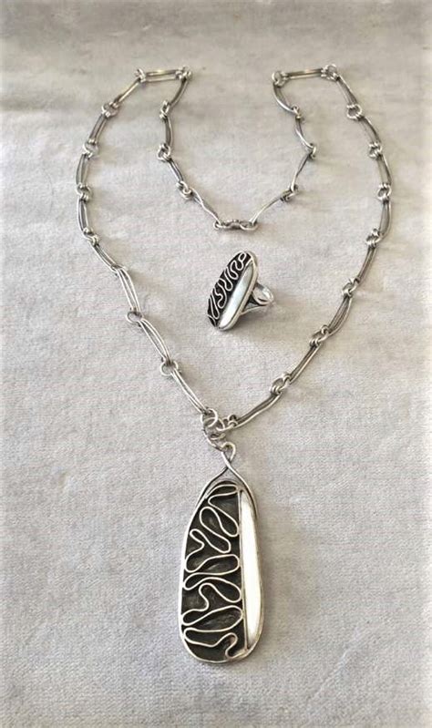 Komplet Srebrny Orno Danuta Kobielska 1963 Unikat 12481223425 Oficjalne Archiwum Allegro