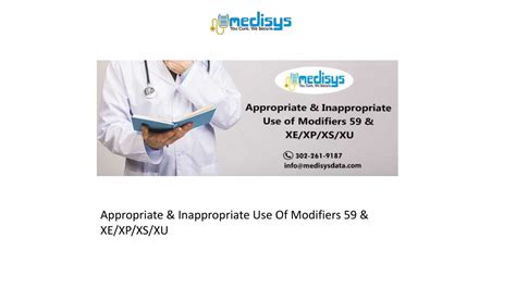 Ppt Appropriate And Inappropriate Use Of Modifiers 59 And Xe Xp Xs Xu