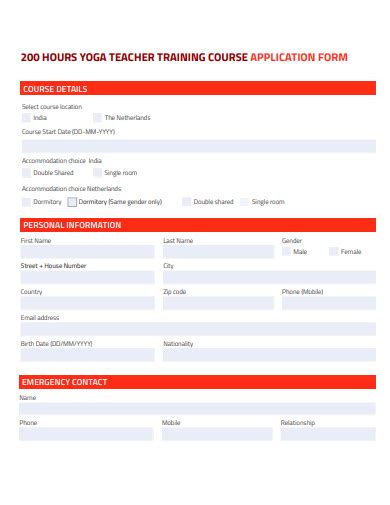 Free 33 Training Application Samples In Pdf Ms Word