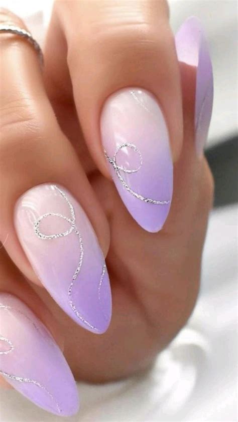 Pin By Gaby On Nails Idea Purple Nails Lilac Nails Gel Nails