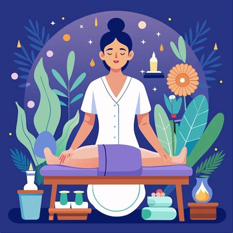 Premium Vector Vector Character Illustration For Massage Therapy