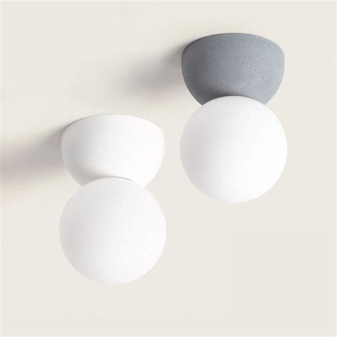 Concrete Ceiling Light Etsy