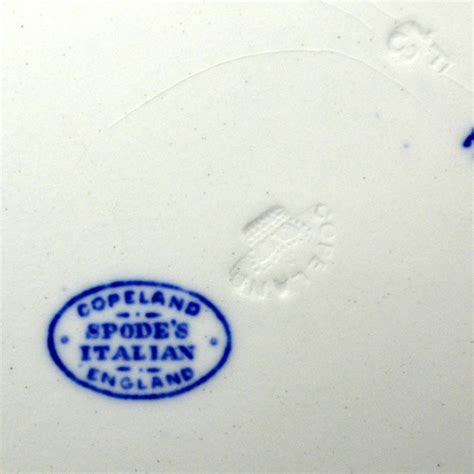 Antique Spode Blue Italian 975 Inch Dinner Plate Spode Blue And White