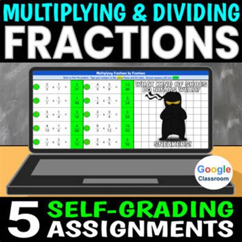 Multiplying And Dividing Fractions Mystery Meme Self Grading