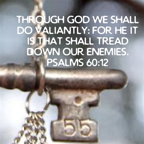 Psalm 60 12 Through God We Shall Do Valiantly For He It Is That Shall