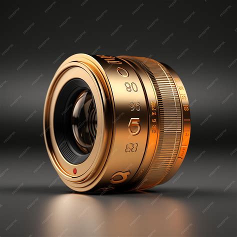 Premium Ai Image 3d Render Gold Copper Color 4k Canon Eos R5 Focal