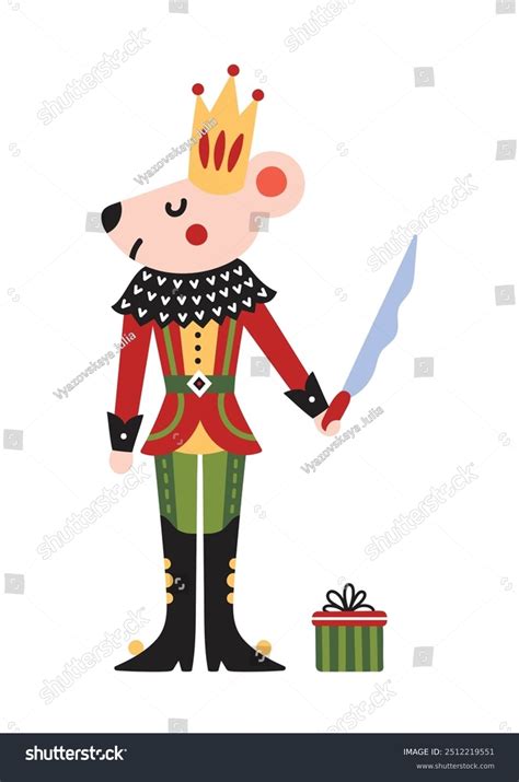 Mouse King Ballet Nutcracker Vector Illustration Stock Vector Royalty Free 2512219551