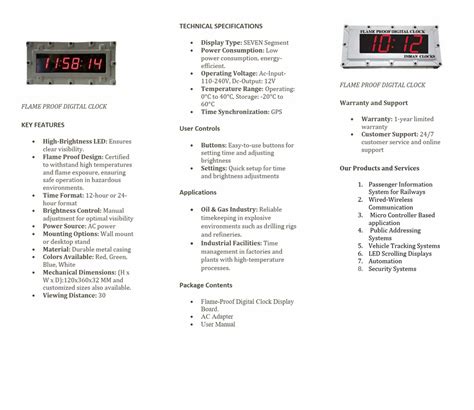 Black Flameproof Digital Clock Power Supply Electric At ₹ 24000piece