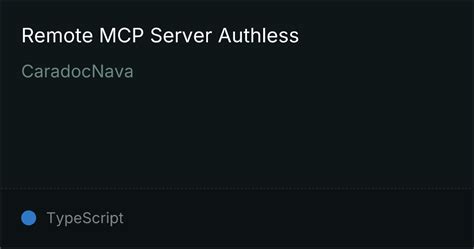 Remote Mcp Server Authless Glama