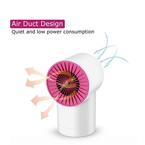 220v 800w Mini Space Heater Small Desktop Fan Shak Grandado