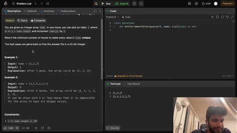 945 Minimum Increment To Make Array Unique Youtube