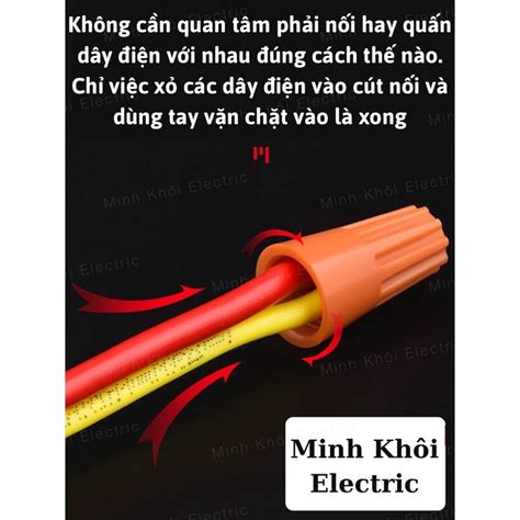 Mua Cút Nối Dây Điện Nhanh Combo 100c đầu Cos Nối Xoắn Dây điện đầu