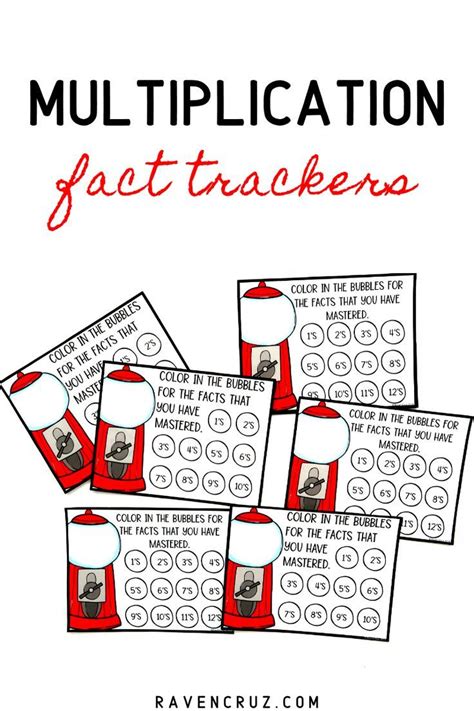 Multiplication Fact Tracker Multiplication Facts Math Interactive