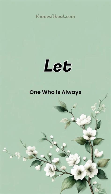 Let Name Meaning And Origins Nicknames Sibling Ideas