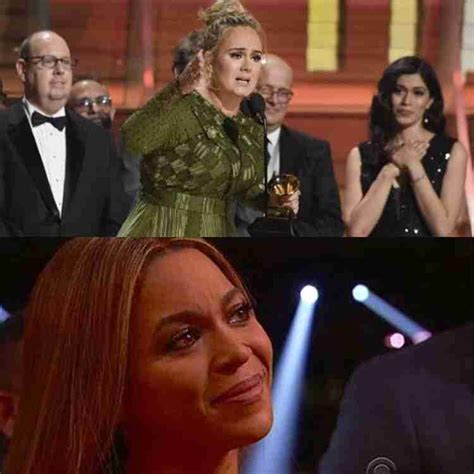 Beyonce In Tears As Adele Dedicates Her Grammyaward To Her Celebrities Nigeria