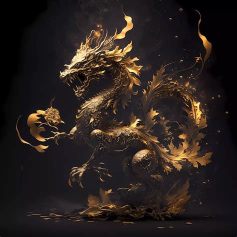 Resplendent Gold Dragon Images Free Download On Freepik