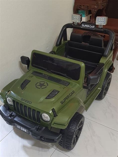 Mini 2 Seater Jeep Electric Ride Hobbies And Toys Toys And Games On Carousell