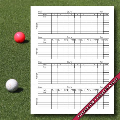 Mini Golf Scorecard Template Miniature Golf Course Design Amusement