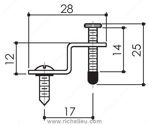 Offset Mirror Retainer Clip Richelieu Hardware