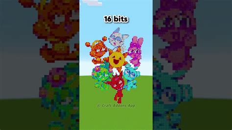minecraft cute sprunki：1 bit 2 bits 4 bits 8 bits 16 bits 32 bits 64