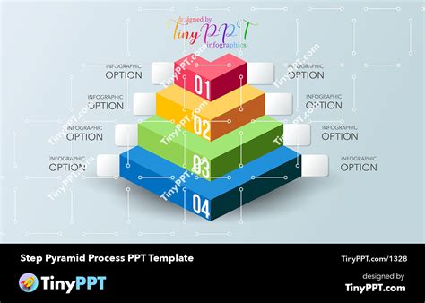 Step Pyramid Process Ppt Template Tinyppt