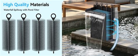 Poposoap Pond Waterfall Spillway With Pump Kit 134 H X