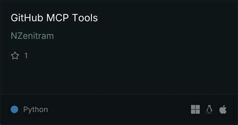 Score Github Mcp Tools Glama