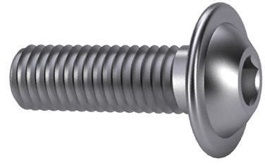 Hexagon Socket Button Head Screw With Flange Iso 7380 2 Stainless Steel