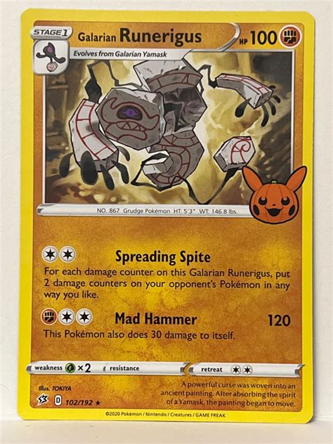 Galarian Runerigus 102 Prices Pokemon Trick Or Trade 2023 Pokemon