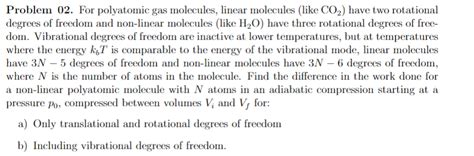 Solved Problem 02 ﻿for Polyatomic Gas Molecules Linear