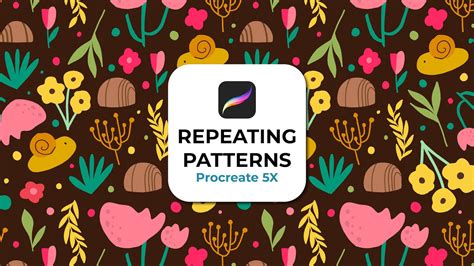 How To Design A Repeating Pattern With Procreate 5x New Method Print Me Some Color