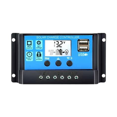 10a Lcd Dual Usb Solar Panel Battery Regulator Charge Controller Xf0836