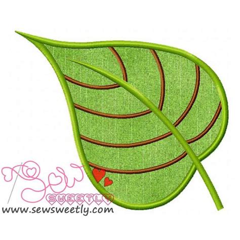 Green Leaf Applique Design Pattern