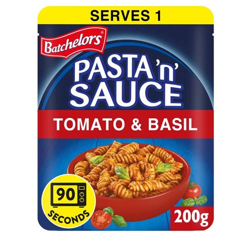 Batchelors Pastansauce Microwave Pouch Tomato And Basil 200g