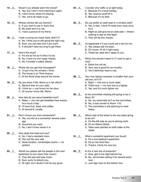 Complete Guide To Toeic Test Answer Keys Pdf Participant Sports