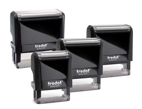Rectangular Custom Self Inking Stamp With Personalized Text Logo Or