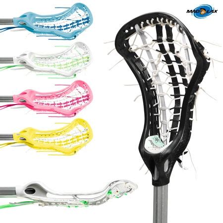 Different Types Of Lacrosse Sticks In Various Colors Colorful