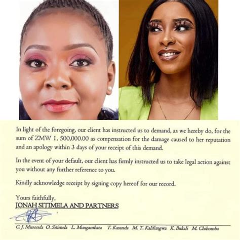 Zambia Reports Update Lillian Mutambo Is Demanding