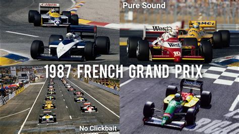 1987 French Grand Prix Pure Sound Youtube