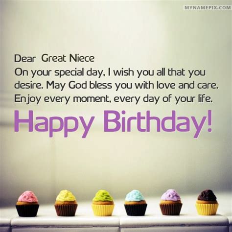 Happy Birthday Great Niece Cakes Cards Wishes