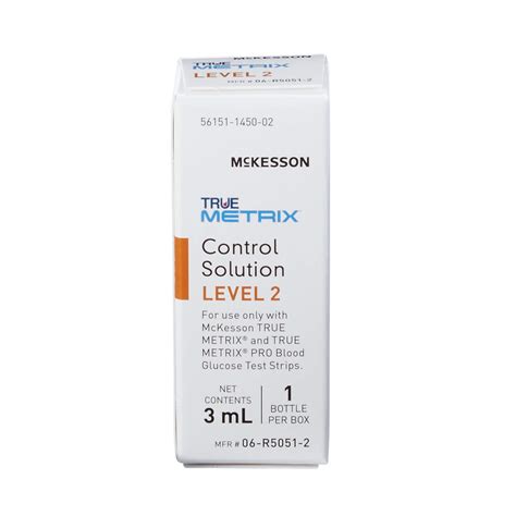 Mckesson True Metrix Control Solution Level 2 3ml