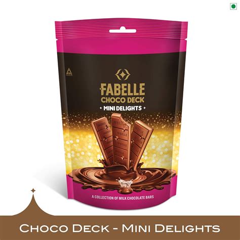 Fabelle Choco Deck Mini Delights Pack Of 8 Mini Milk Chocolate Bars