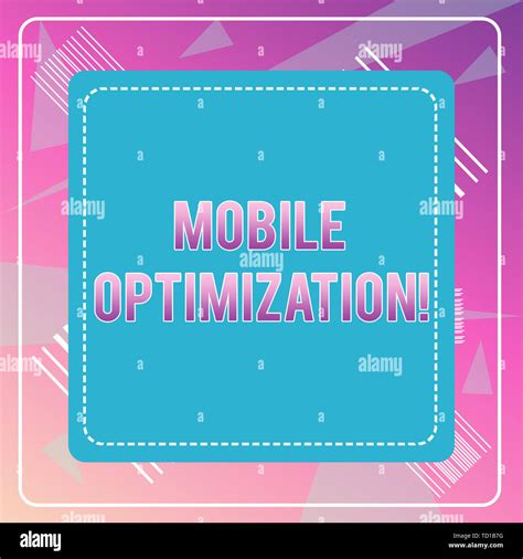 Word Writing Text Mobile Optimization Business Photo Showcasing Site Content Reformatted For