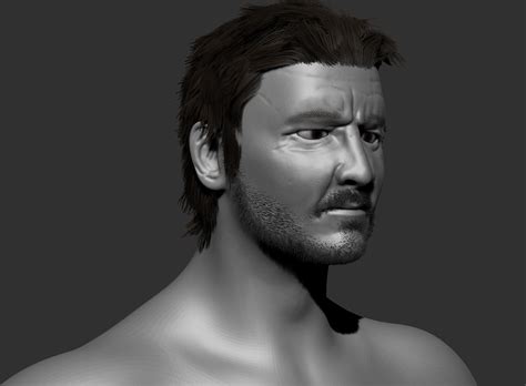 pedro pascal 3d model behance