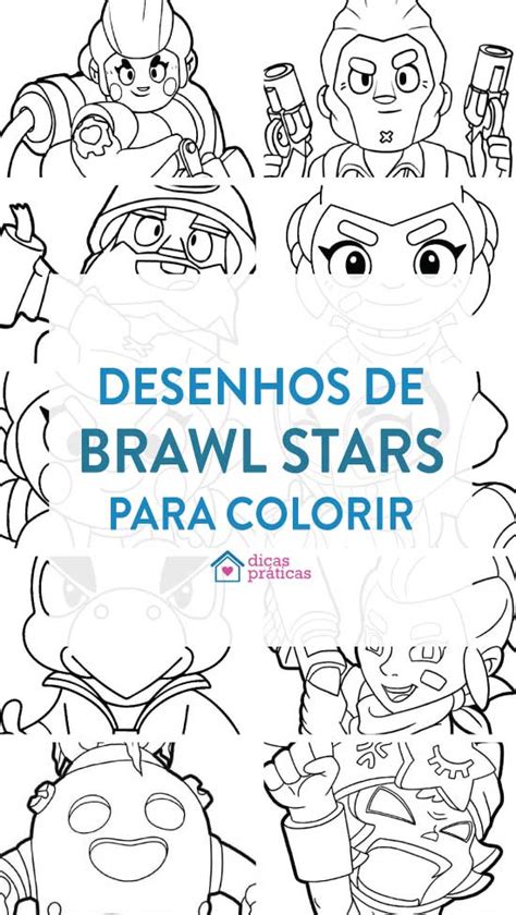 50 Desenhos De Brawl Stars Para Colorir Dicas Práticas