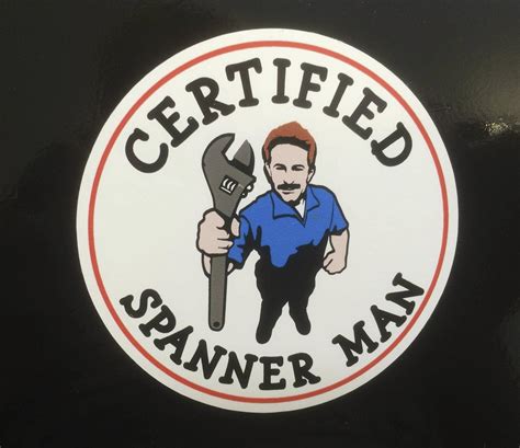Certified Spanner Man Sticker