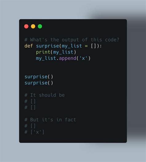 Be Careful With Default Args In Python Rprogramminghorror