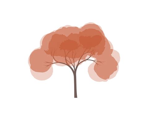 144 Set Of Flat Vector Trees Clipart Flat Vector Plant Illustration Watercolor Vector Trees Ai